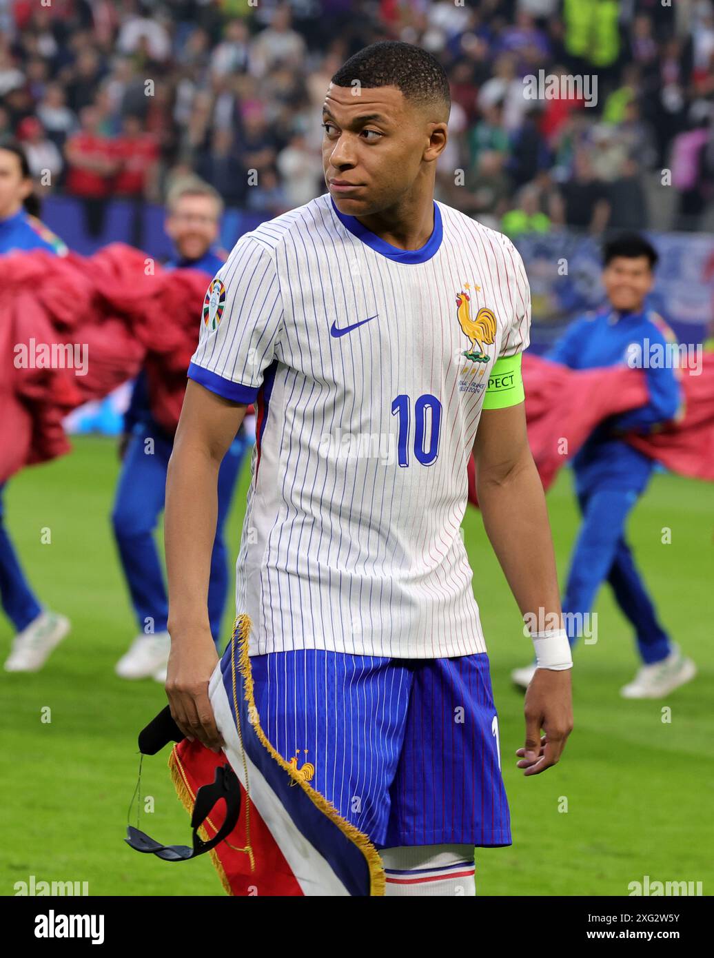 HAMBURG, GERMANY - JULY 05: Kylian Mbappe of France prior the UEFA EURO ...
