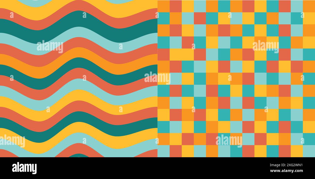 Boho seamless banner pastel hi-res stock photography and images - Alamy