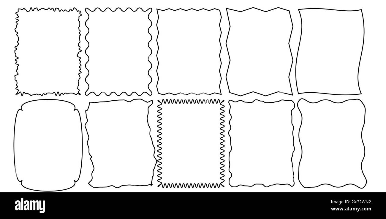 Jagged edge graphic border hi-res stock photography and images - Alamy