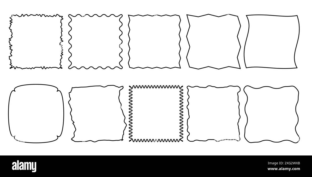 Zig zag line vector vectors Black and White Stock Photos & Images - Alamy