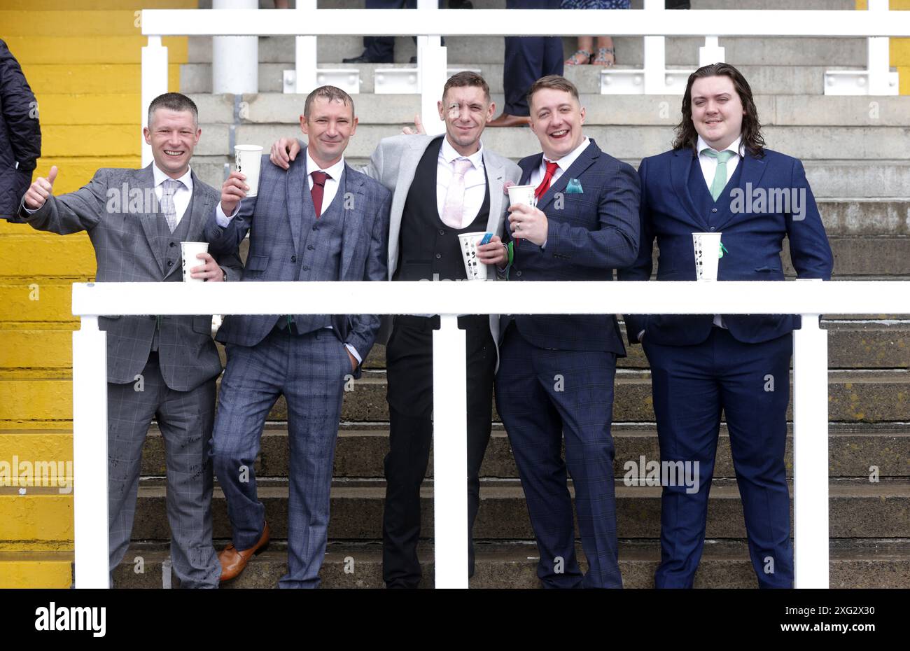 Racegoers on bet365 Old Newton Cup Day at Haydock Park Racecourse ...