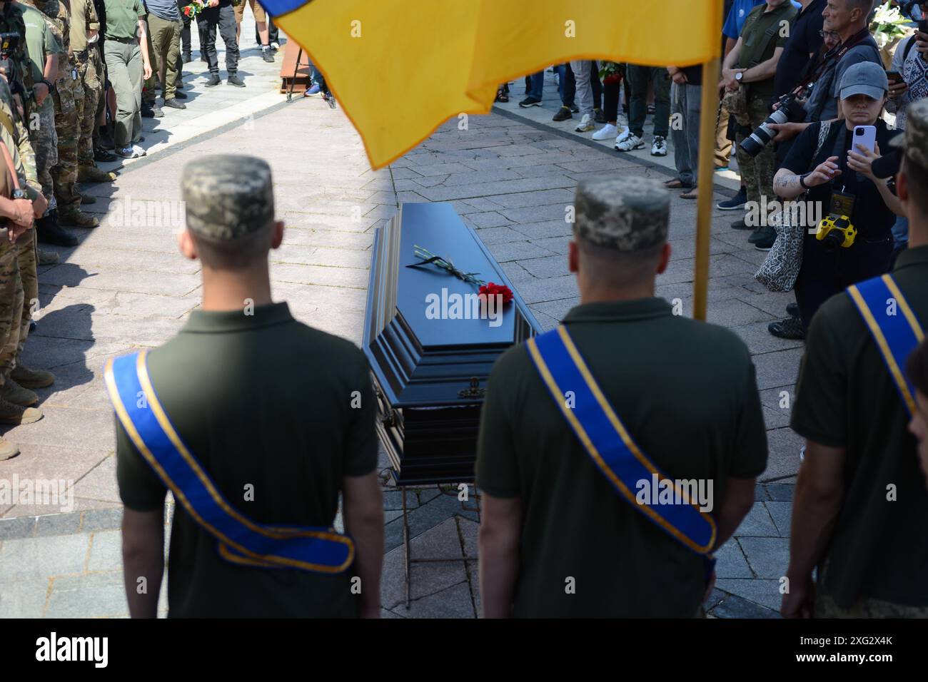 People attend funeral ceremony of a British citizen, Peter Fouche who ...