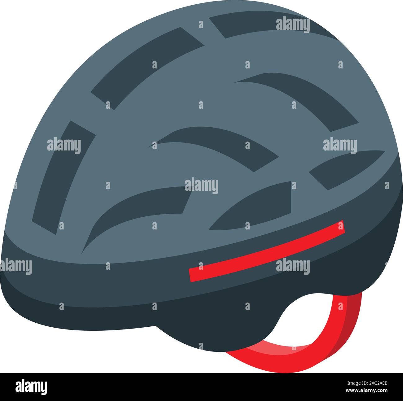 Dark grey bike helmet ensuring safety for cyclists while riding on the ...