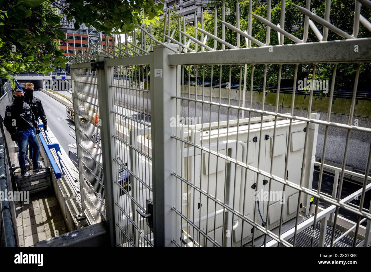 THE HAGUE - Protesters from Extinction Rebellion (XR) block the A12 ...