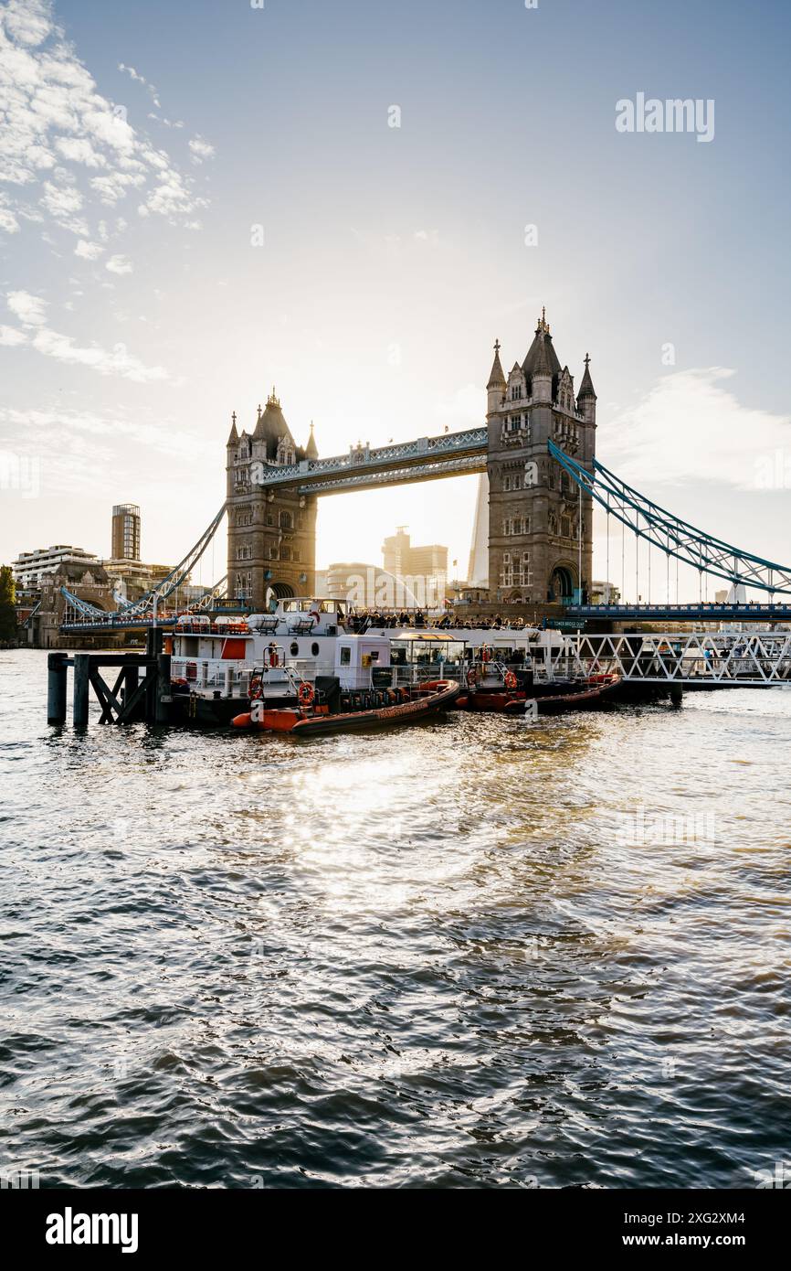 Tower Bridge, which crosses the River Thames between Tower Hamlets and ...