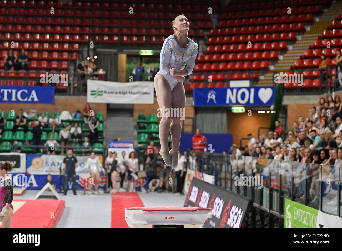Martina Maggio (Fiamme Oro) - during the competition with Women's Vault ...