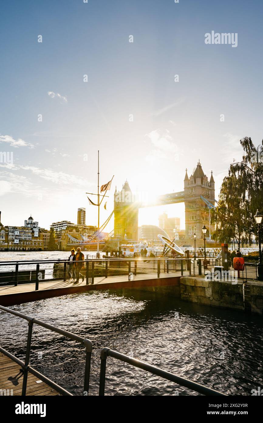 Tower Bridge, which crosses the River Thames between Tower Hamlets and ...