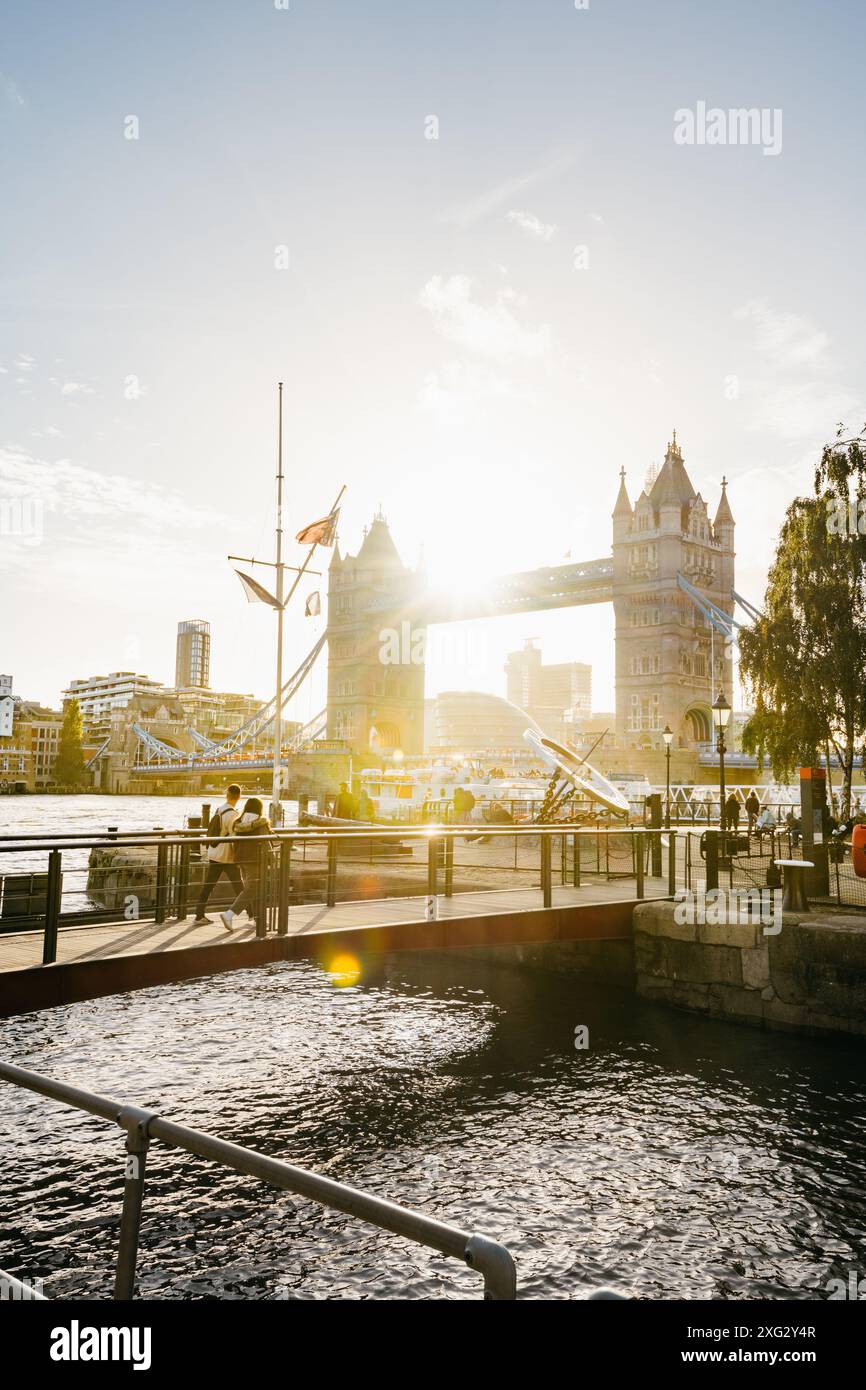 Tower Bridge, which crosses the River Thames between Tower Hamlets and ...