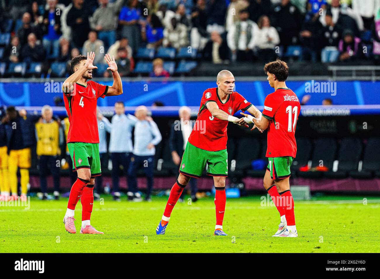 Ruben Dias (Portugal, #04), Pepe (Portugal, #03), Joao Felix (Portugal ...