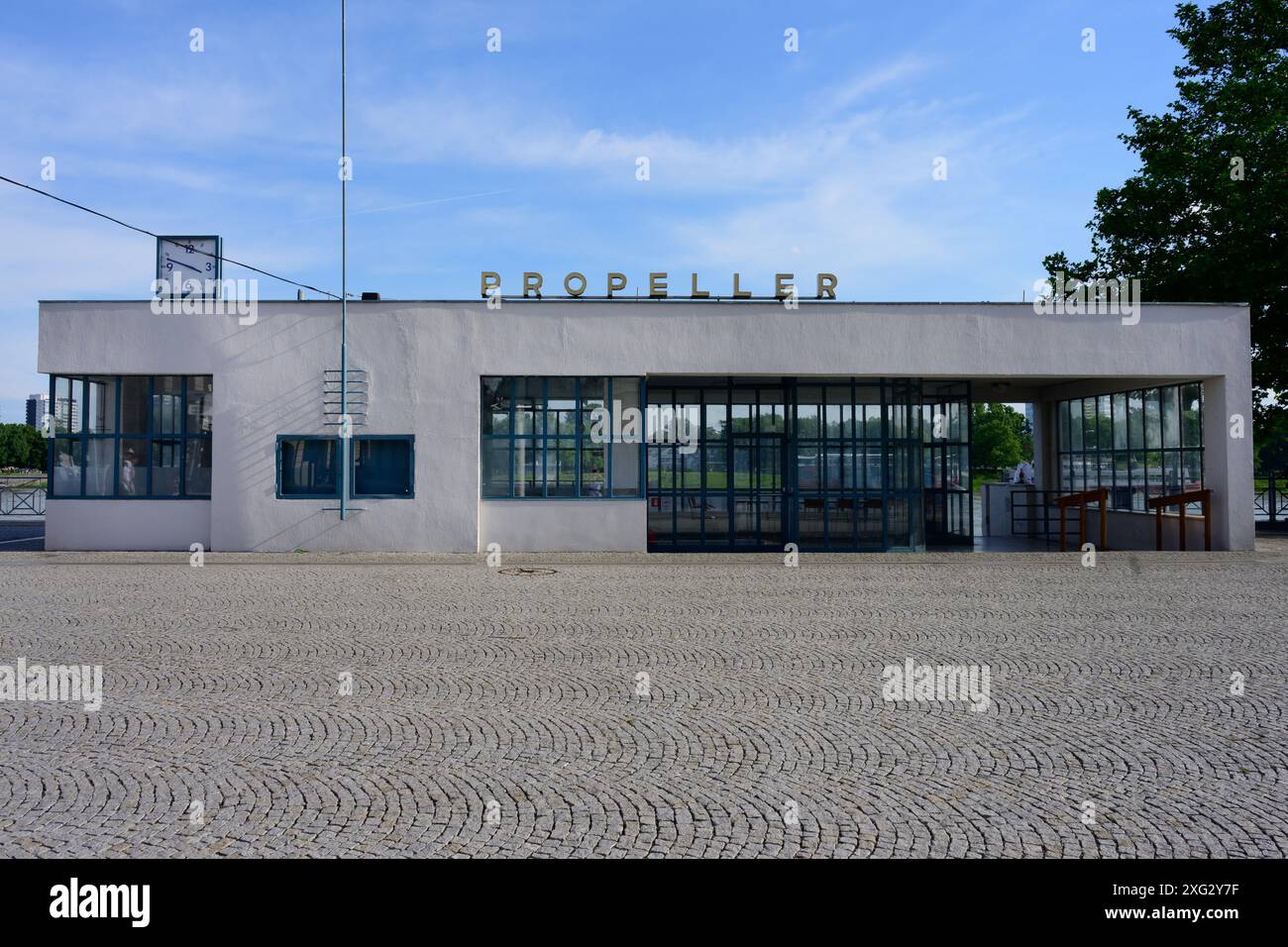 Bratislava, Slovakia - May 26 2024: Cafe Propeller Functionalist ...