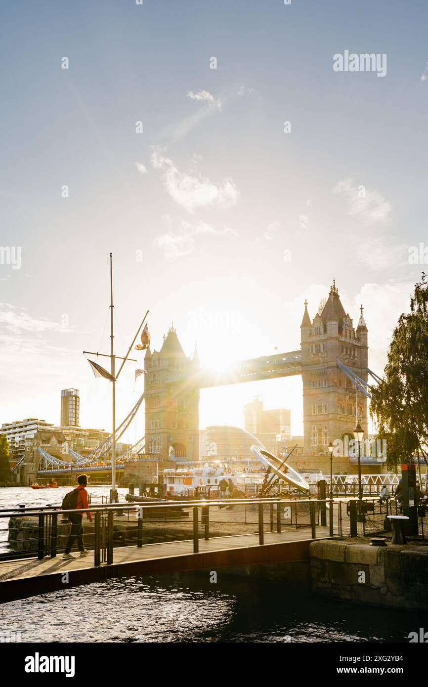 Tower Bridge, which crosses the River Thames between Tower Hamlets and ...