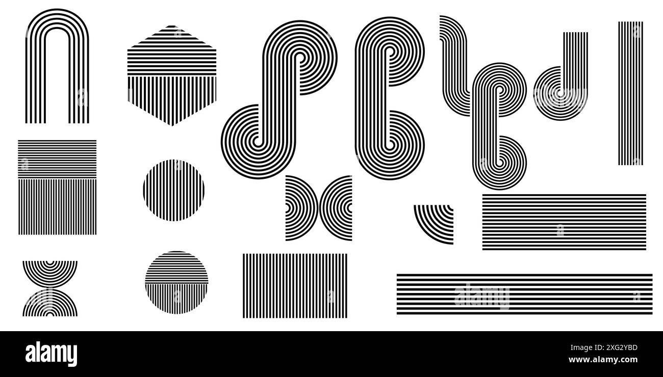 Line elements Cut Out Stock Images & Pictures - Alamy