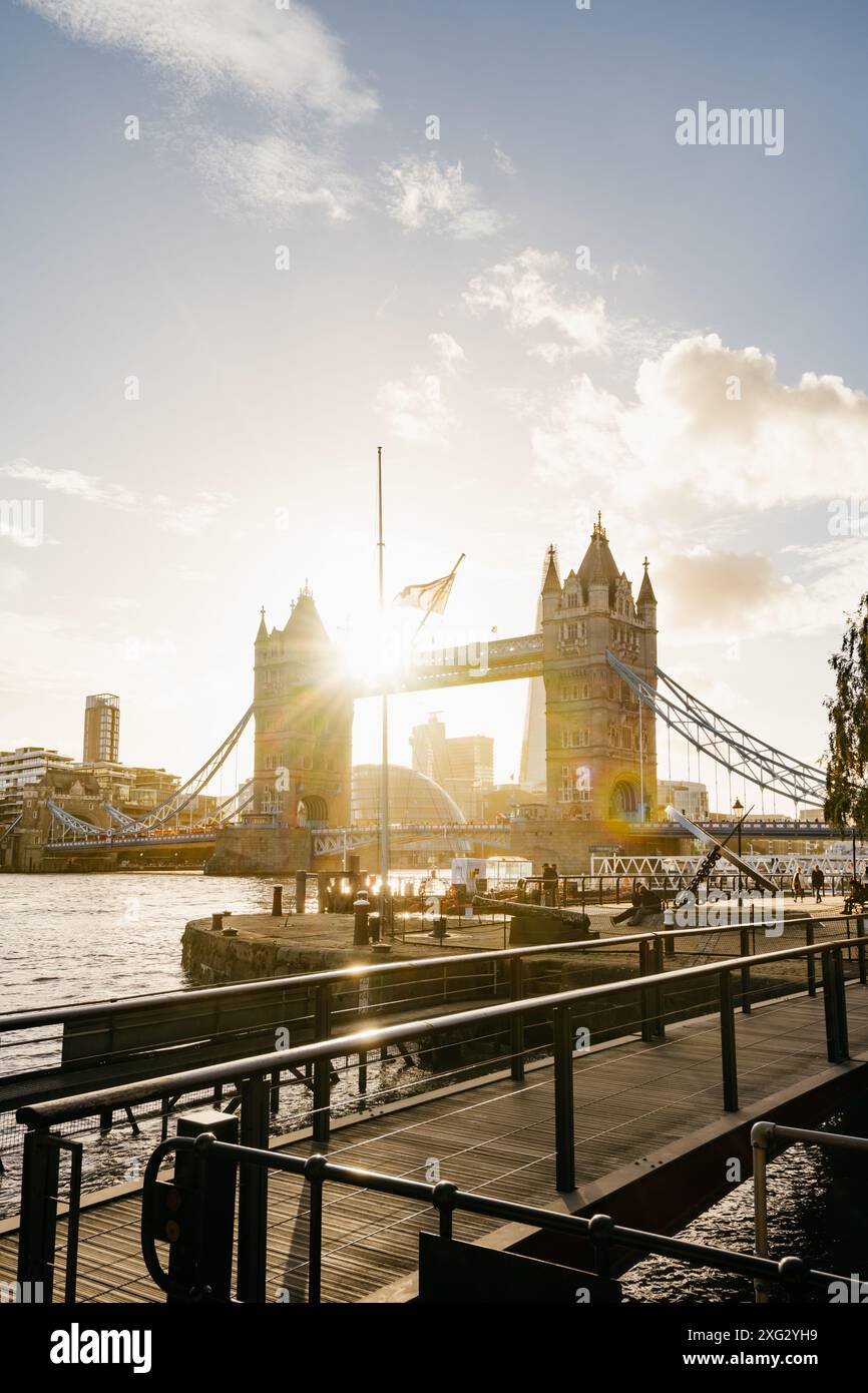 Tower Bridge, which crosses the River Thames between Tower Hamlets and ...