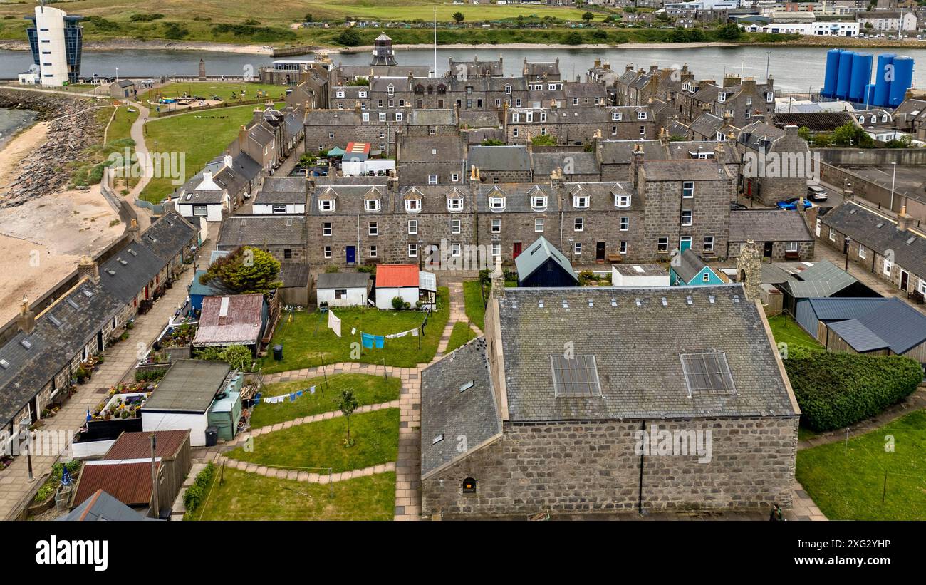 Footdee or Fittie Aberdeen an old fishing village at the end of ...