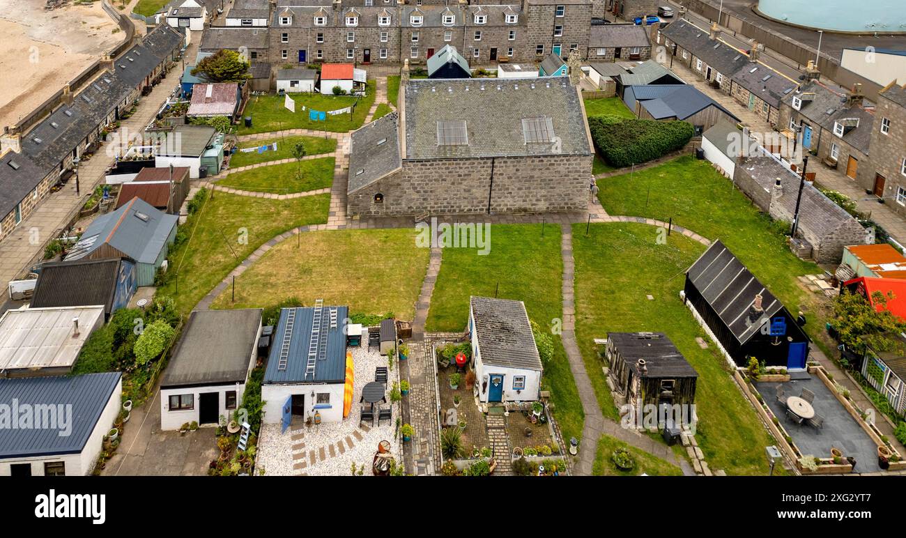 Footdee or Fittie Aberdeen an old fishing village at the end of ...