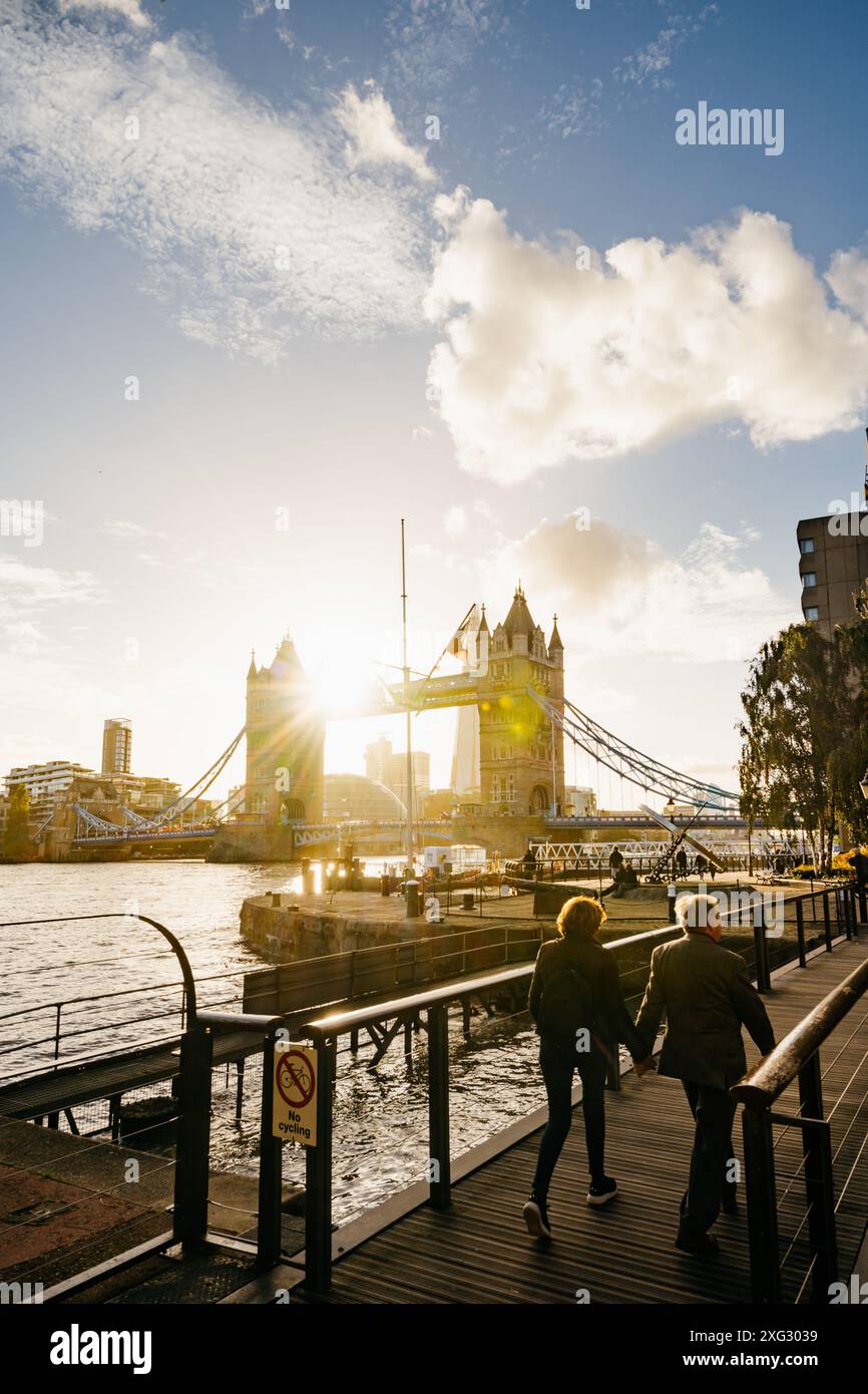 Tower Bridge, which crosses the River Thames between Tower Hamlets and ...