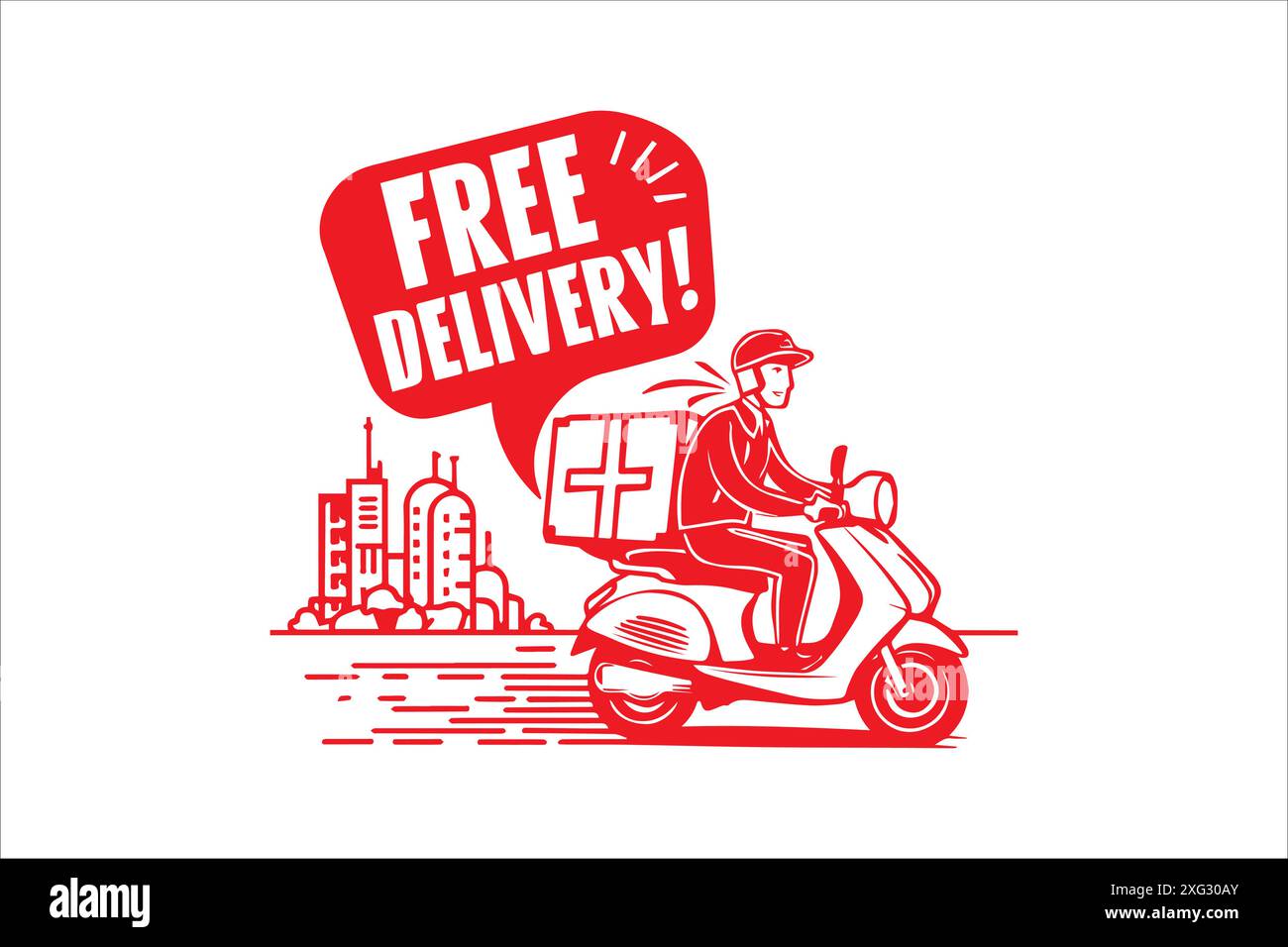 free home delivery logo Stock Vector Image & Art - Alamy