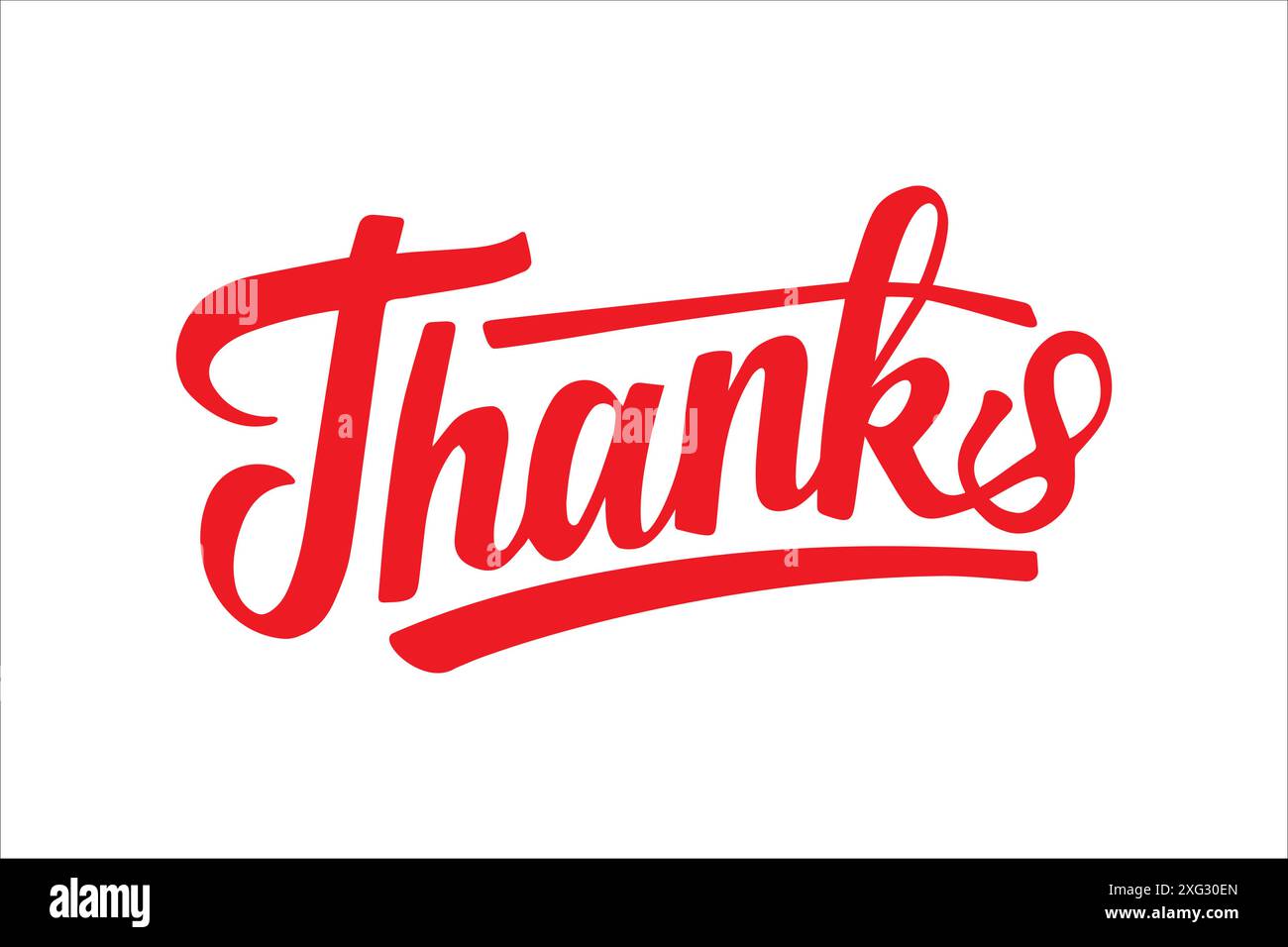 Thanks letter style Stock Vector Image & Art - Alamy