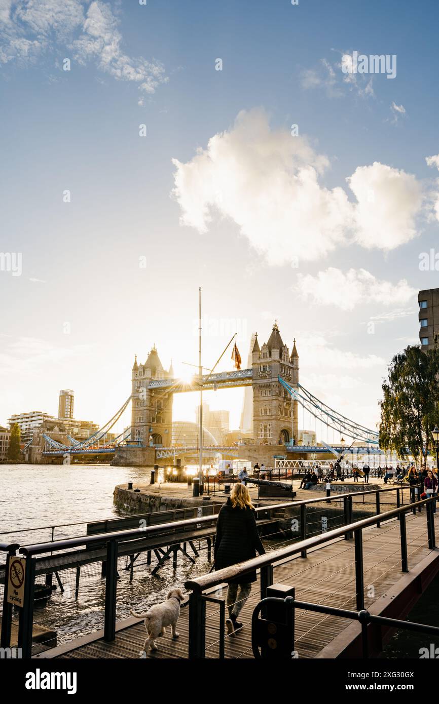 Tower Bridge, which crosses the River Thames between Tower Hamlets and ...