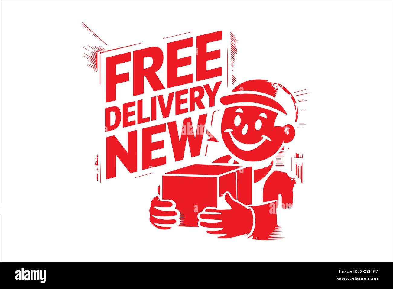 free delivery vector Stock Vector Image & Art - Alamy