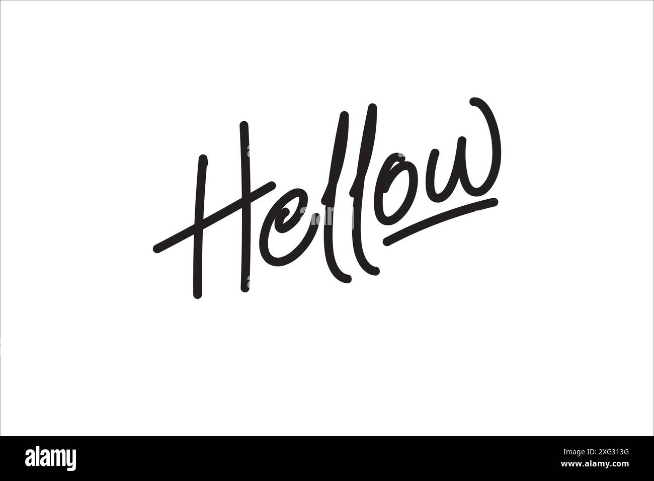 Hellow letter style Stock Vector Image & Art - Alamy