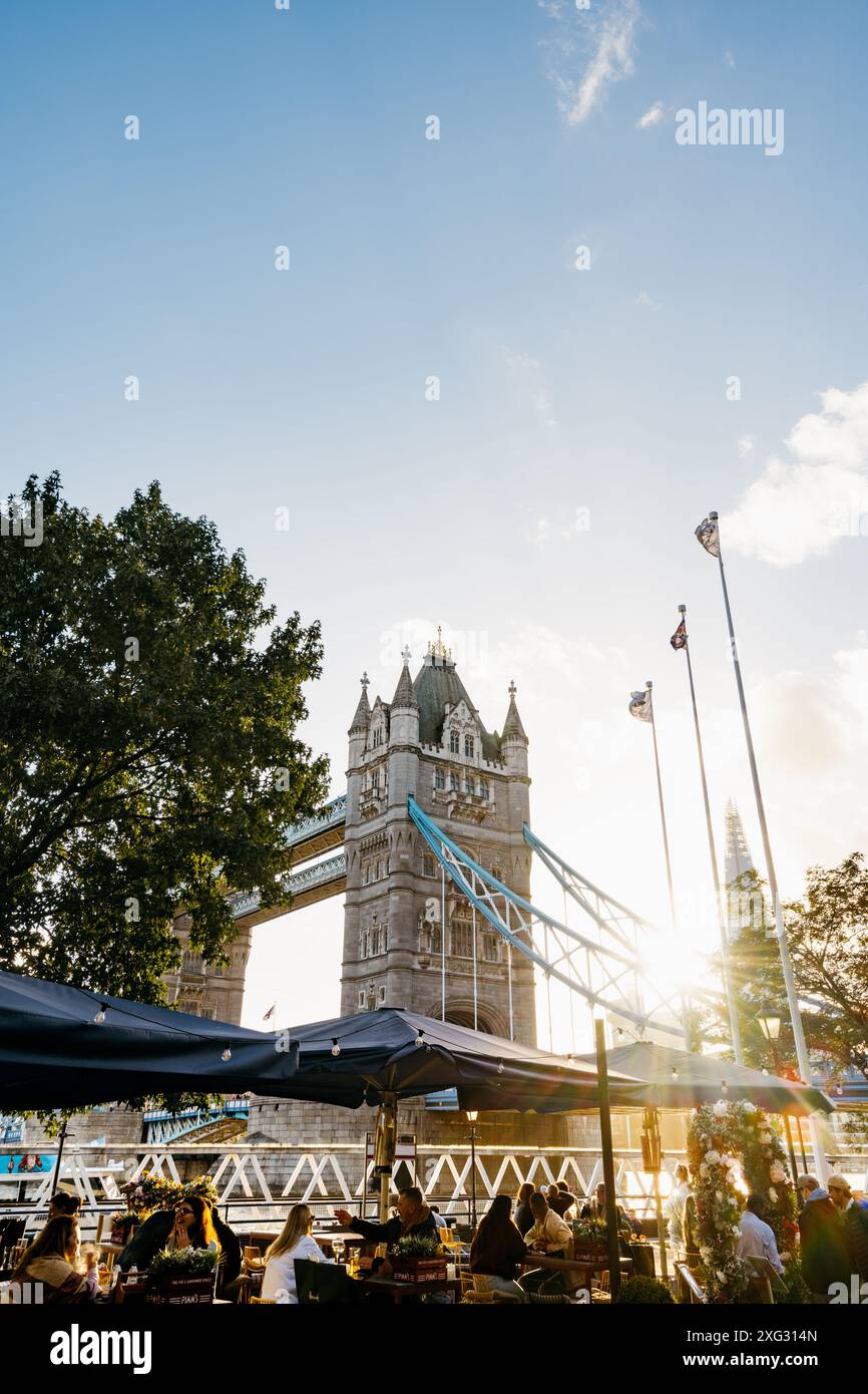 Tower Bridge, which crosses the River Thames between Tower Hamlets and ...