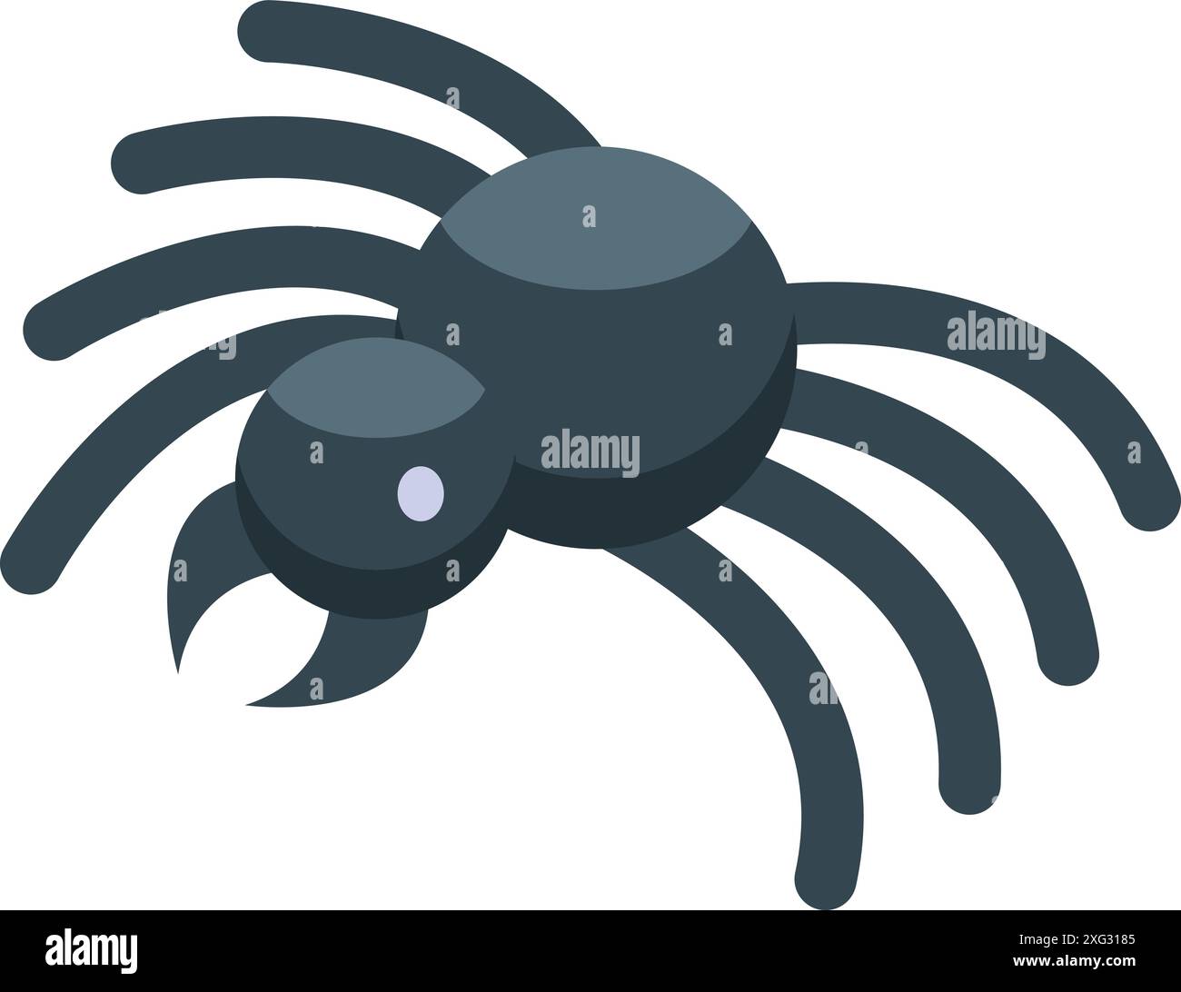 Eight legged spider Stock Vector Images - Alamy
