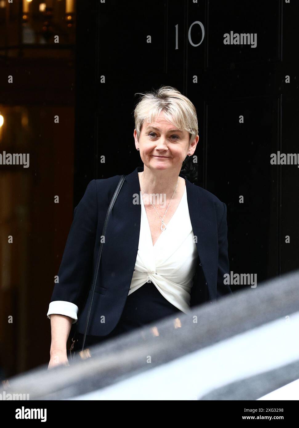 Home Secretary Yvette Cooper, leaving 10 Downing Street, London, after ...