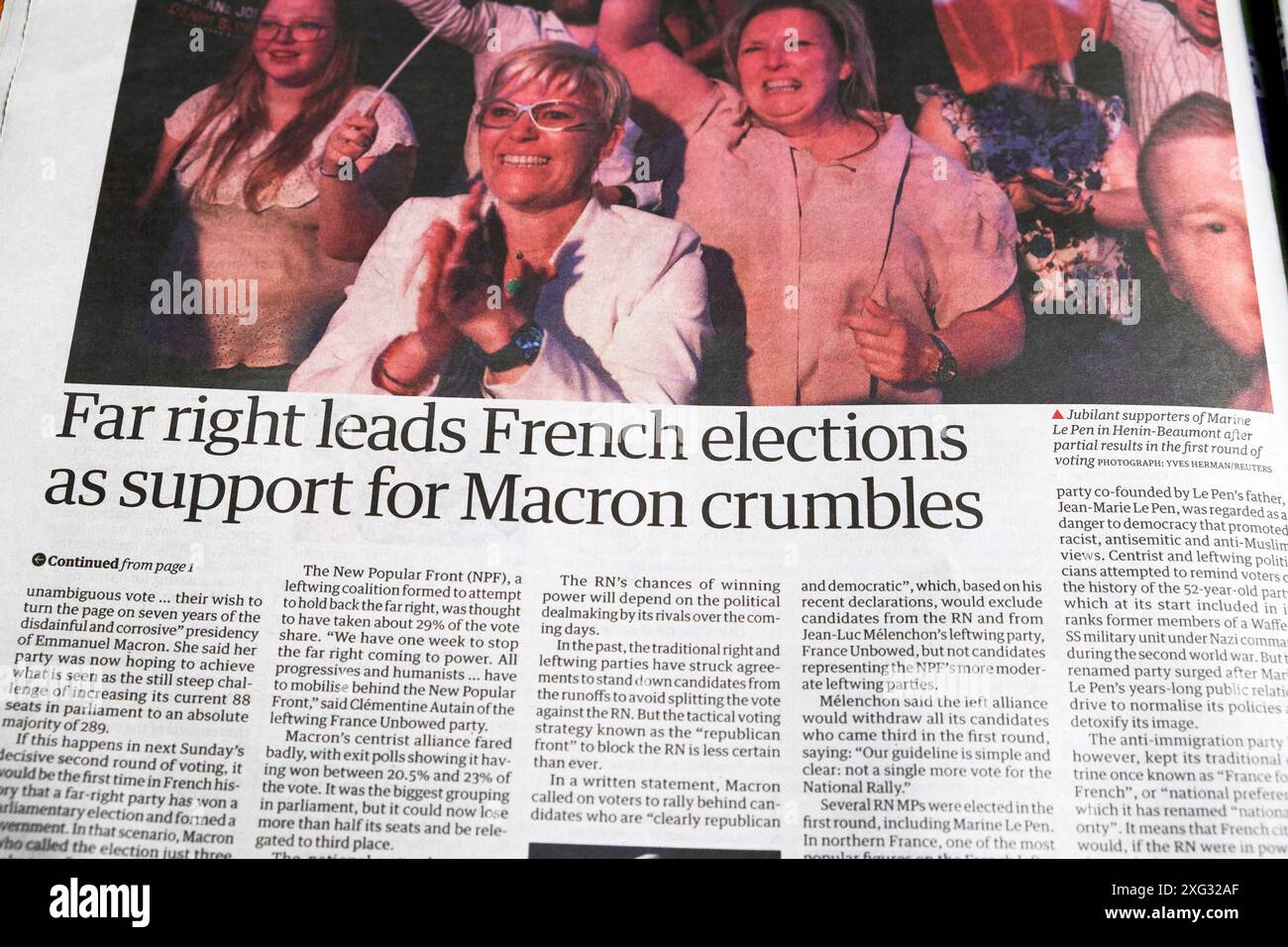 French elections 2024 npf hi-res stock photography and images - Alamy