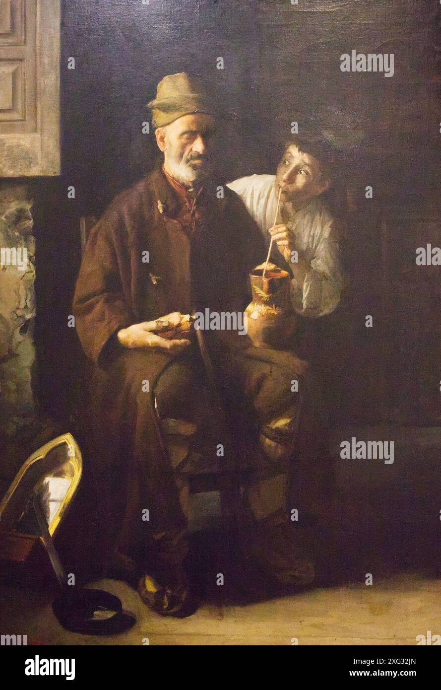 Luis Menéndez Pidal 1861-1932. Oil painting El Lazarillo de Tormes ...