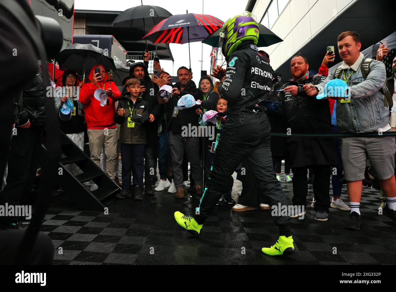Silverstone, UK. 06th July, 2024. Lewis Hamilton (GBR) Mercedes AMG F1 ...