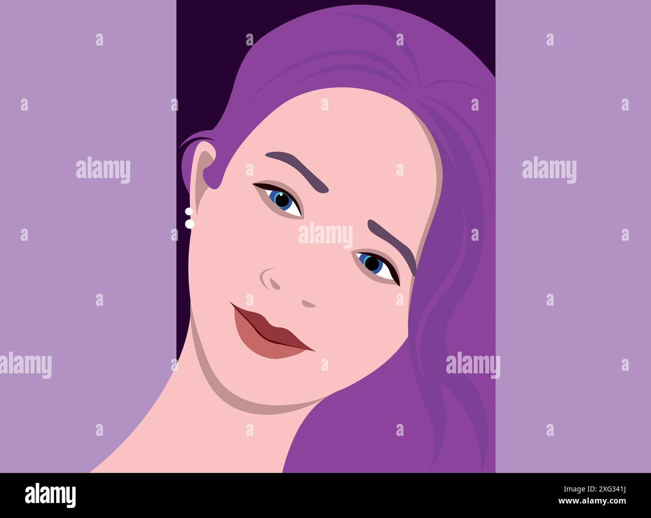 Purple color dress Stock Vector Images - Alamy