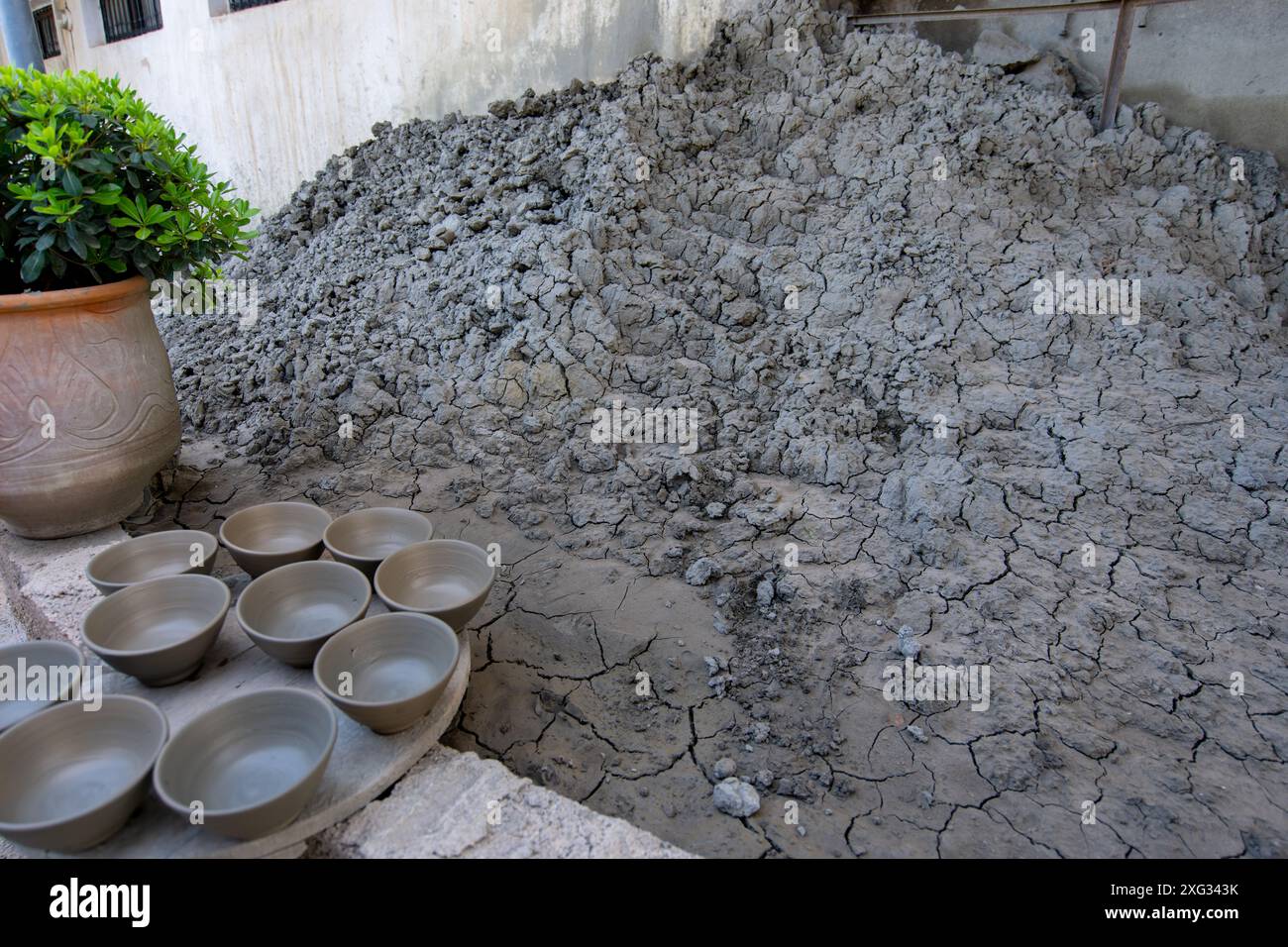 Fes, Morocco - March 23, 2024: A traditional pottery factory showcasing ...