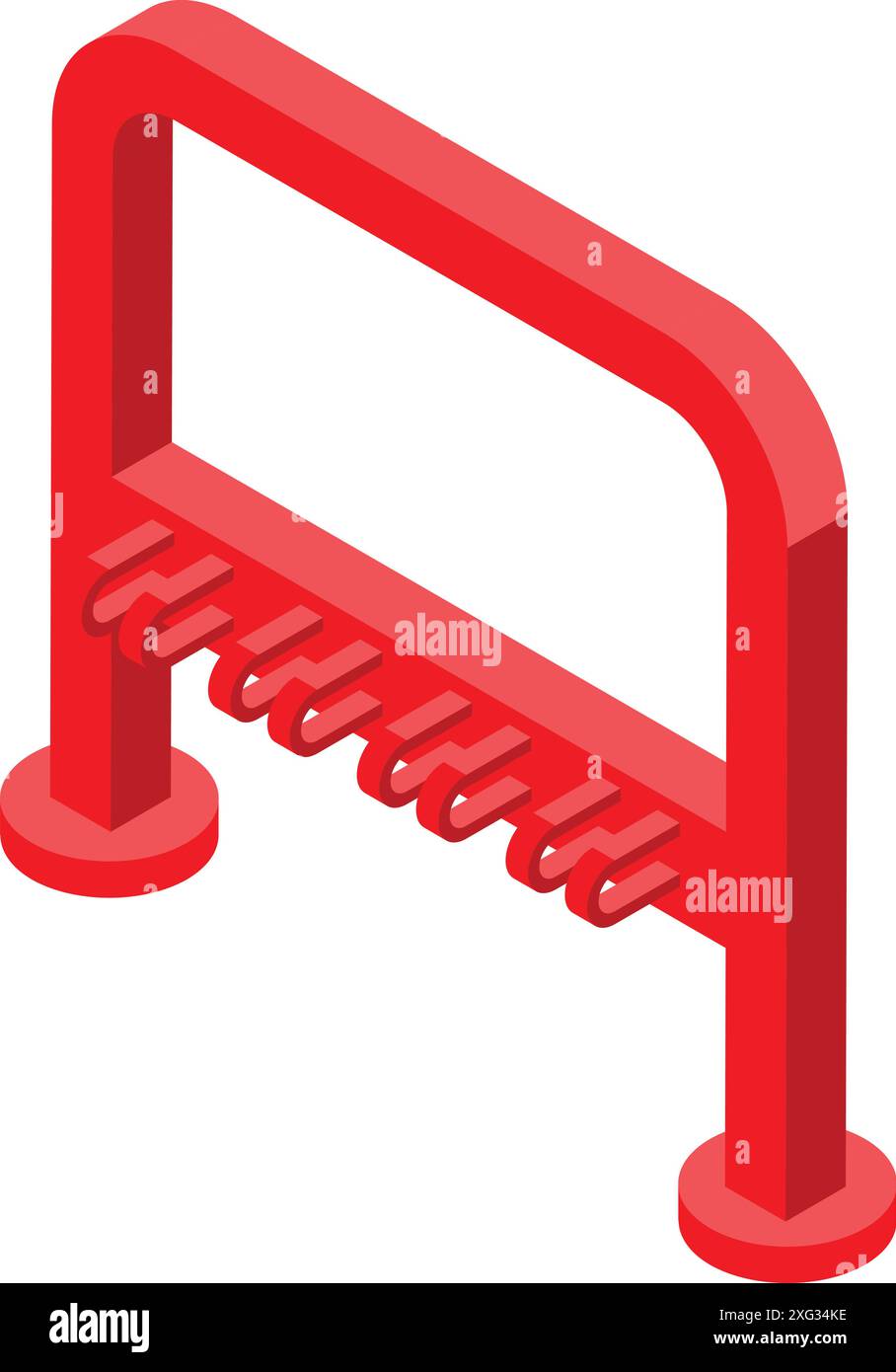 Outdoor bicycle rack Stock Vector Images - Alamy