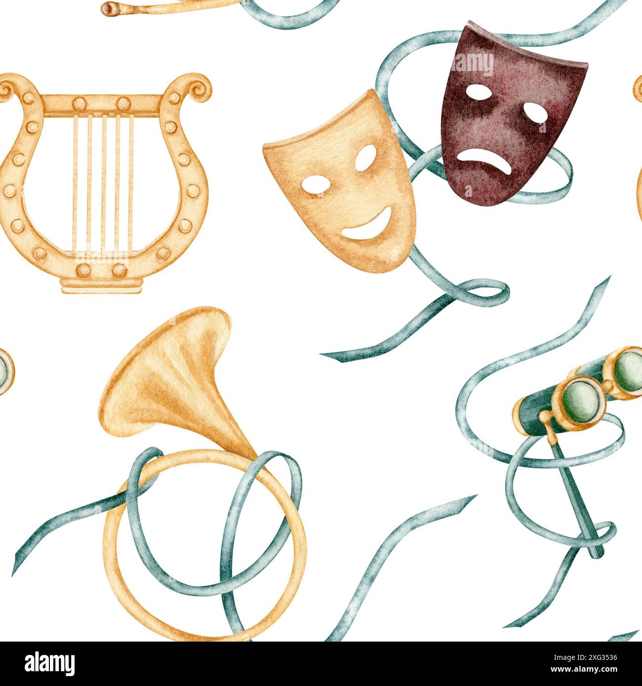 Vintage harp clipart hi-res stock photography and images - Alamy