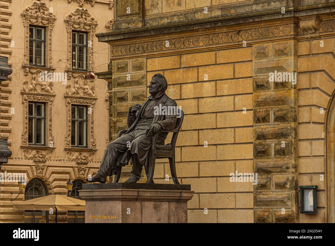 Adam Oehlenschlager romantic danish writer.Copenhagen Denmark Stock ...