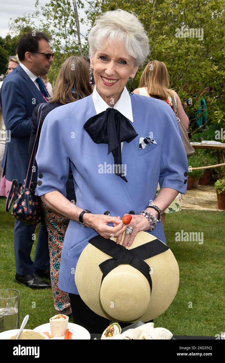 1 July 2024. East Molesey, Surrey, UK. Anita Dobson at the 2024 RHS ...