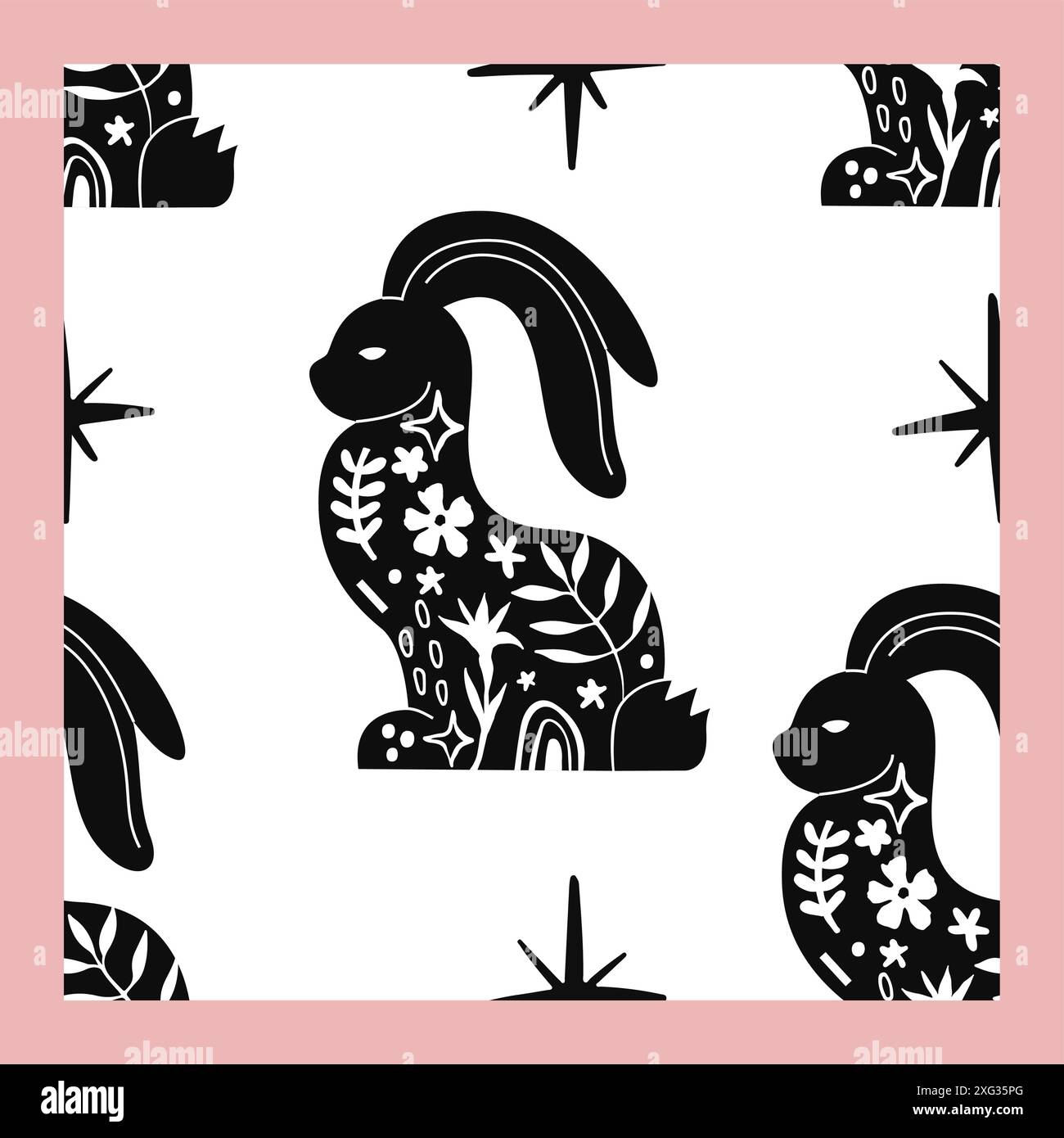 Linocut pattern hi-res stock photography and images - Alamy