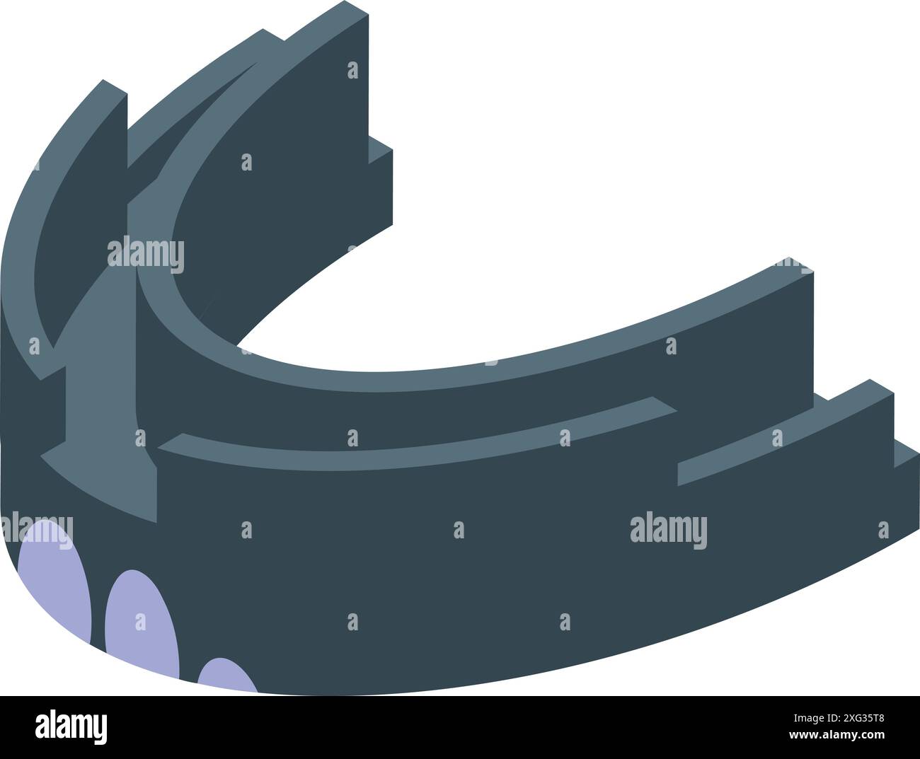 Modern stadium building with a lighting system for any sport match in ...