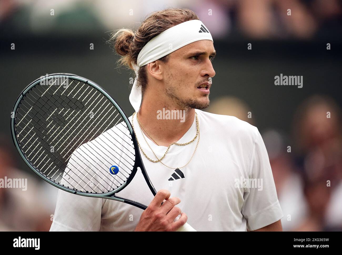 Alexander Zverev during his match against Cameron Norrie (not pictured ...
