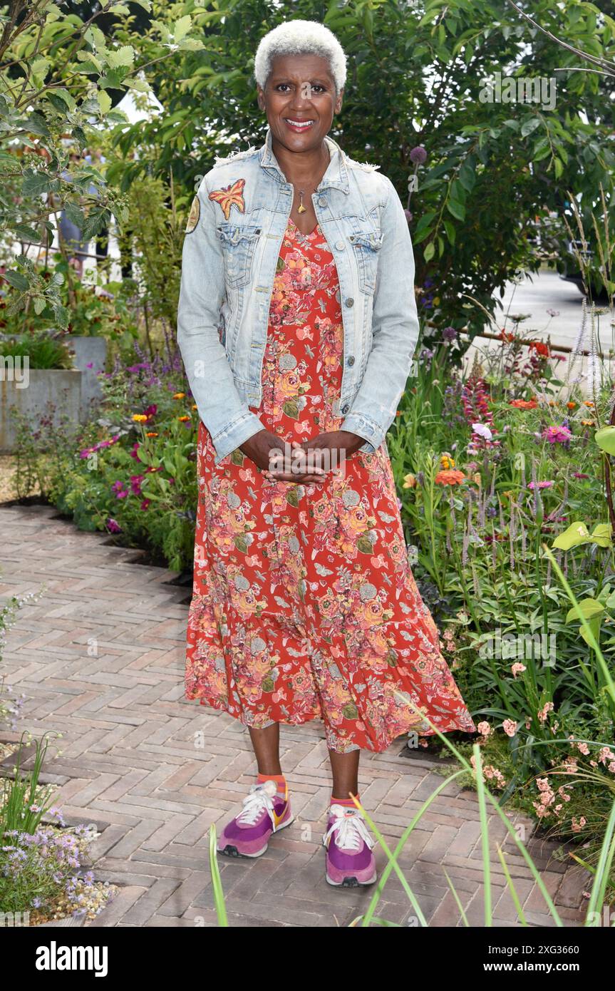 1 July 2024. East Molesey, Surrey, UK. Arit Anderson at the 2024 RHS ...