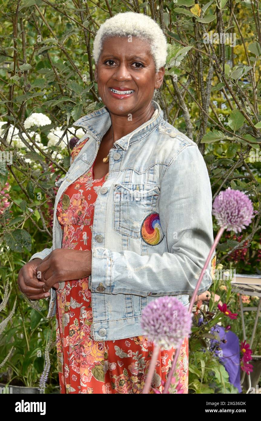 1 July 2024. East Molesey, Surrey, UK. Arit Anderson at the 2024 RHS ...