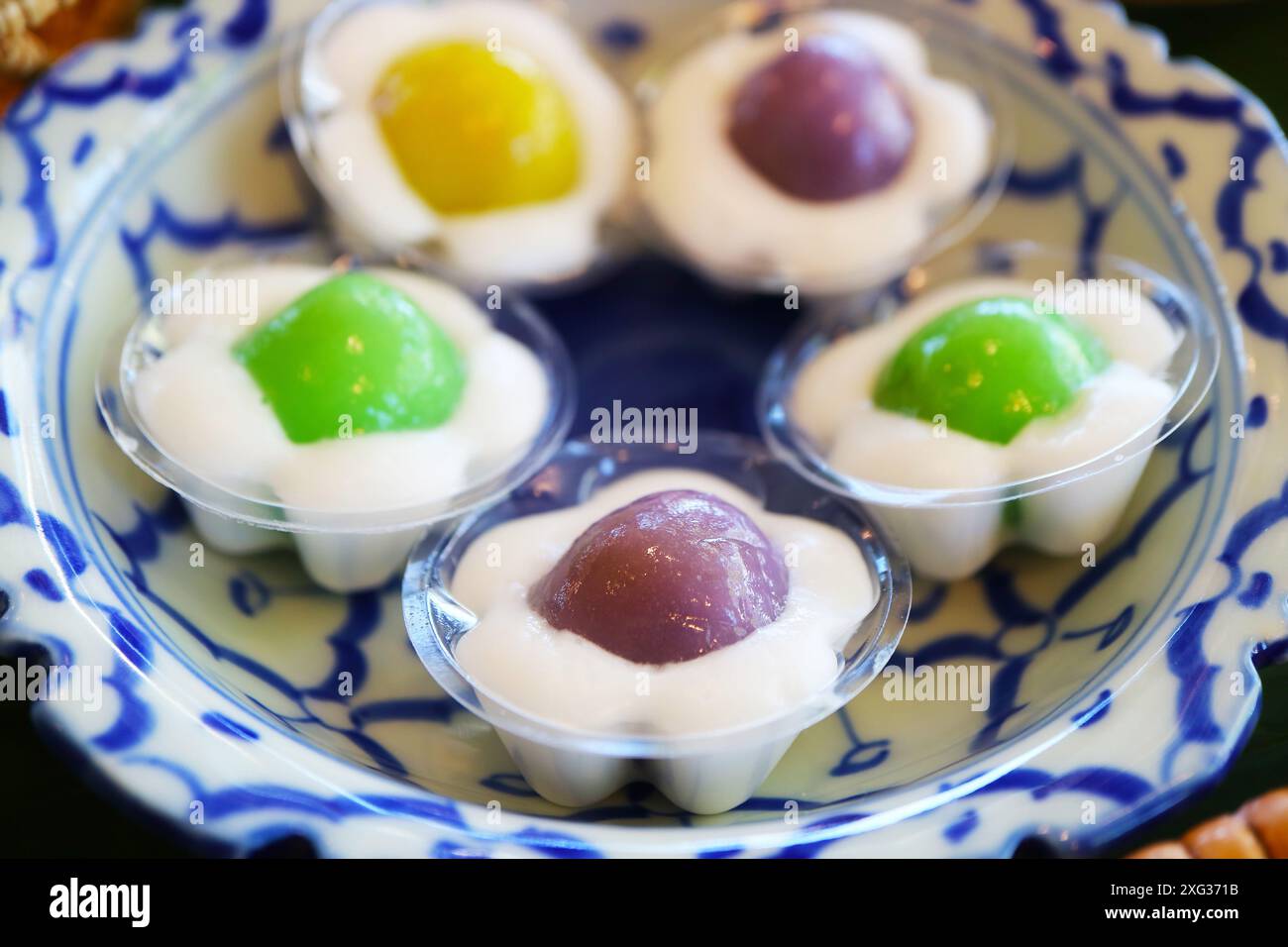 Delectable Inside-out Versioned Khanom Tom, Thai Traditional Stuffed ...