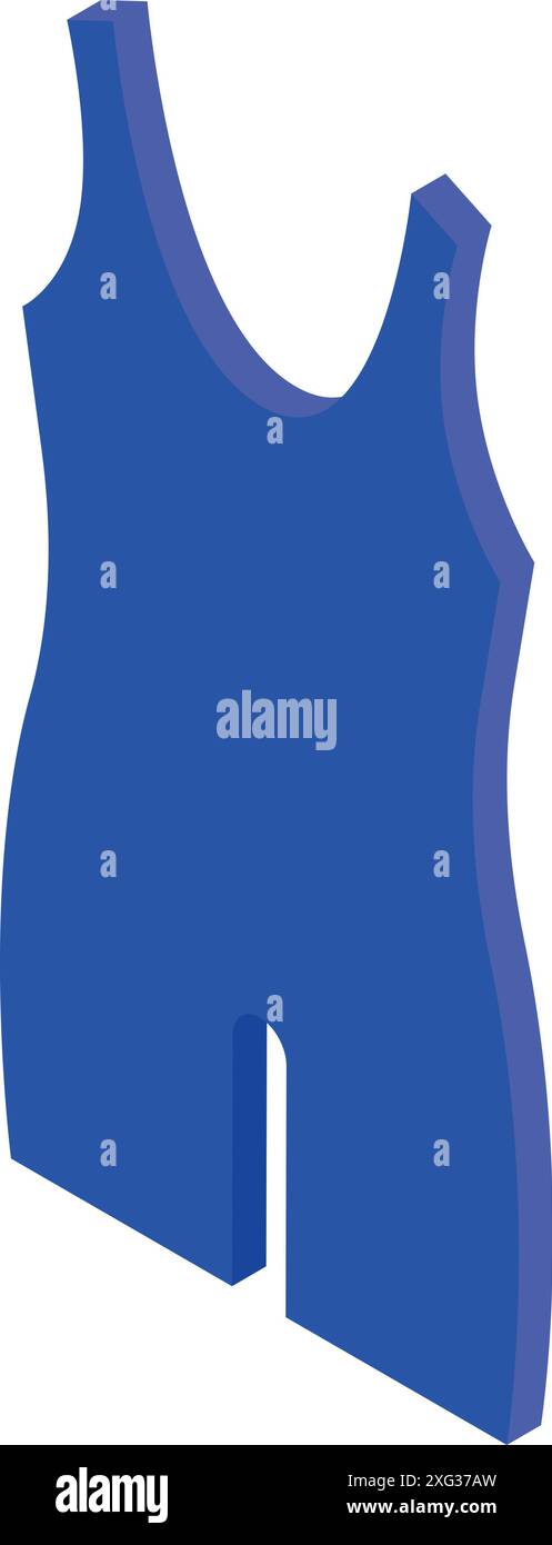 Blue wrestling singlet representing competitive fighting sports and ...