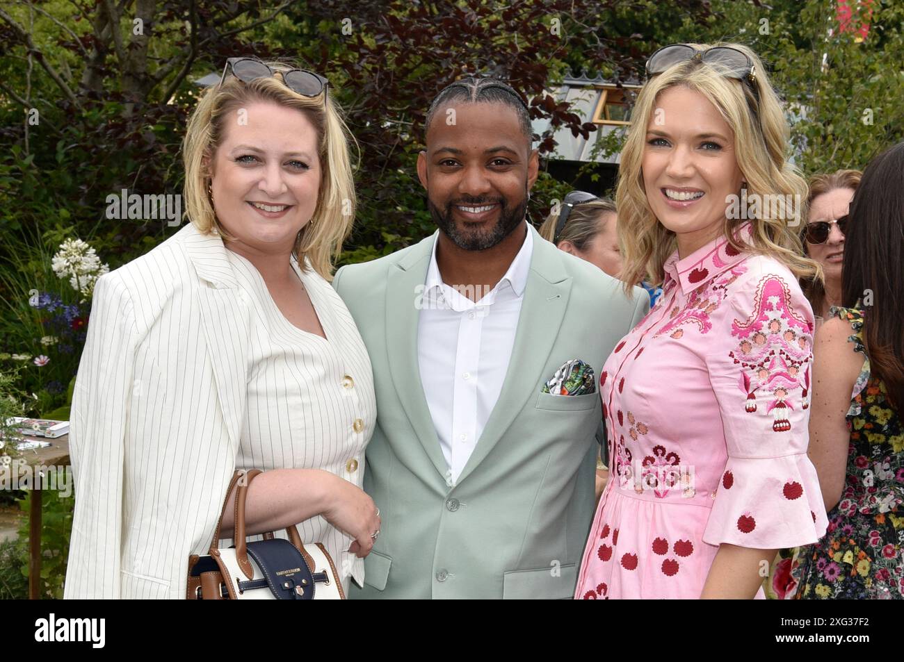 1 July 2024. East Molesey, Surrey, UK. Charlotte Hawkins, JB Gill ...