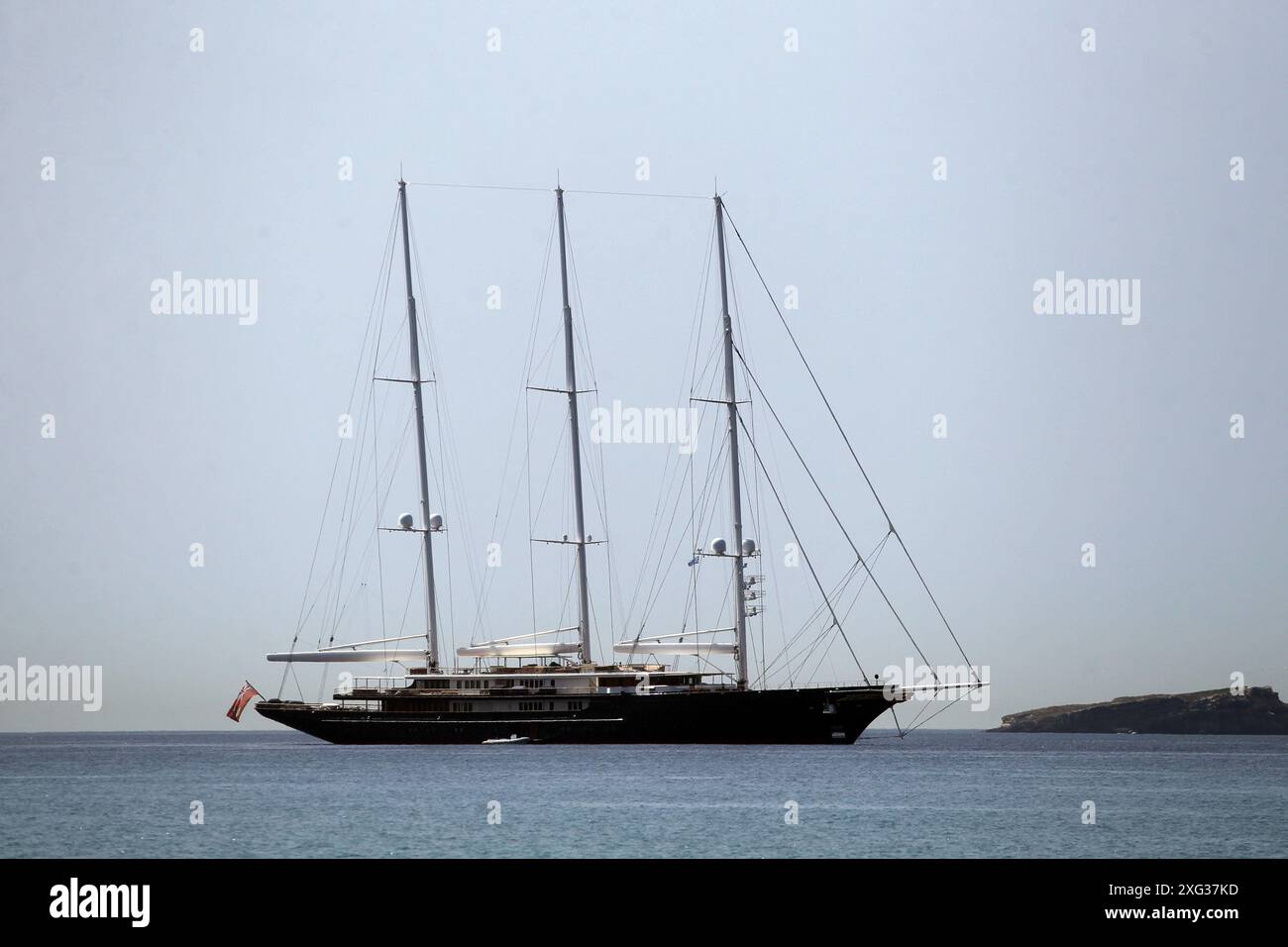 A superyacht belonging to Amazon founder Jeff Bezos was spotted off the ...