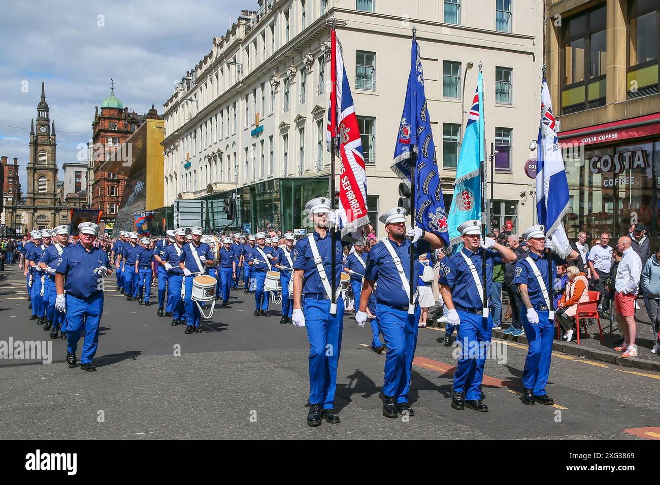 Glasgow, UK. 6th July, 2024. The Grand Lodge of Scotland Orange Order ...