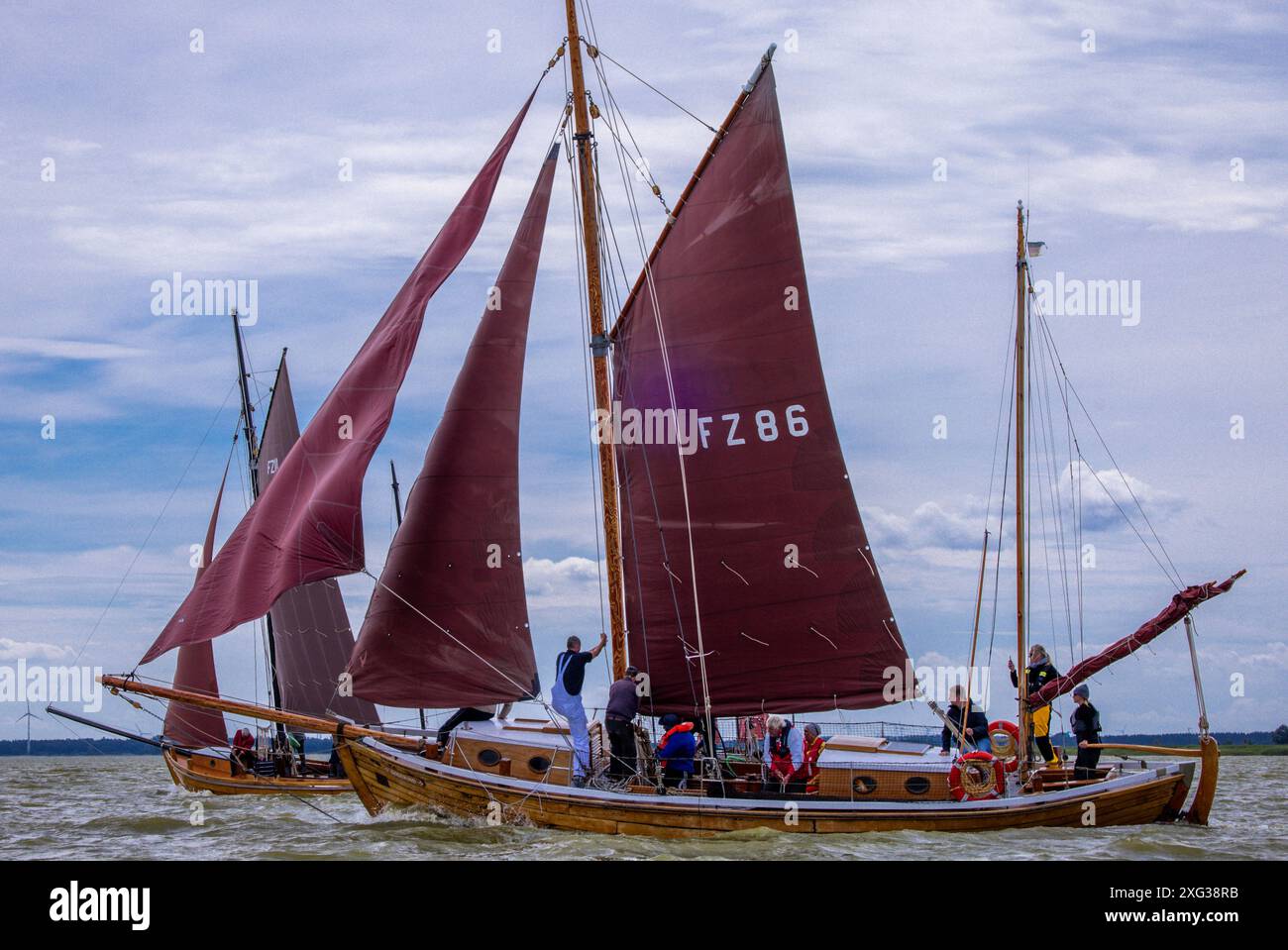 Wustrow, Germany. 06th July, 2024. Zeesboats, up to 12 meters long ...