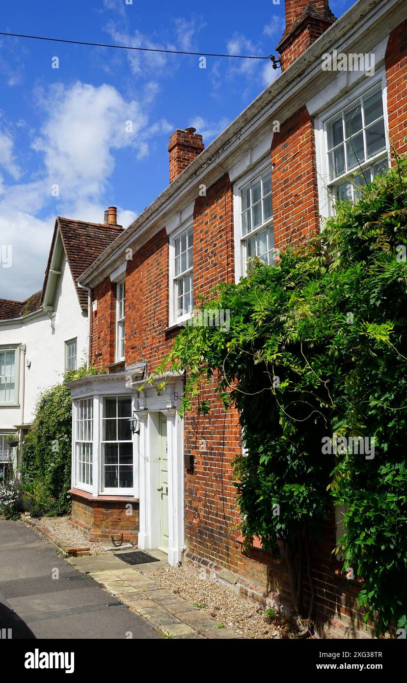 Eric Ravilious's former home, Bank House, Castle Hedingham Stock Photo ...