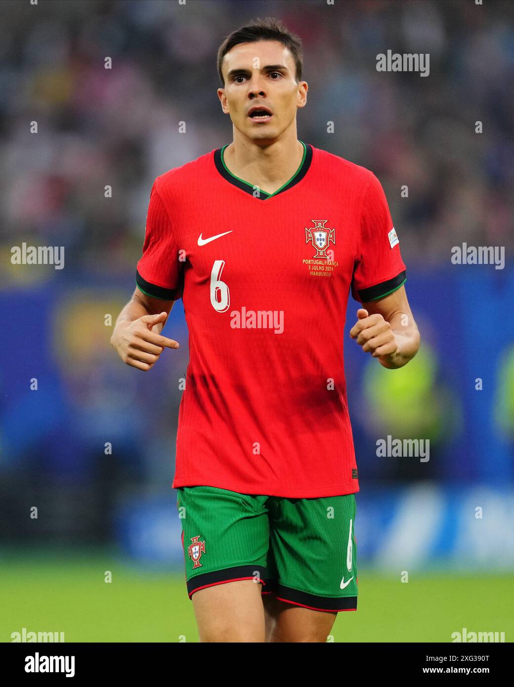 Hamburg, Germany. 05th July, 2024. Joao Palinha of Portugal during the ...